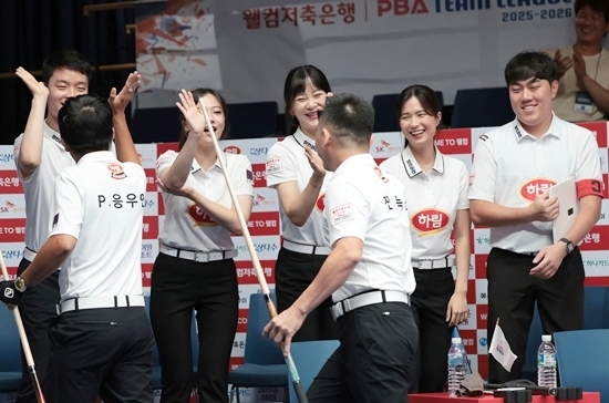 신생구단 하림, 단 두 경기만에 PBA 팀리그 첫승 신고…‘최강’SK렌터카에 4:3 진땀승 [PBA팀리그 1R]