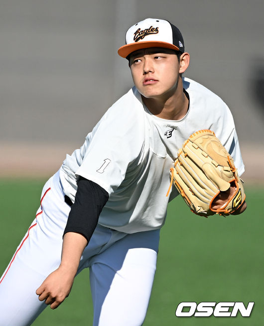 '156km 문동주 호투+채은성 첫 안타' 한화, 네덜란드 WBC 대표팀 꺾었다